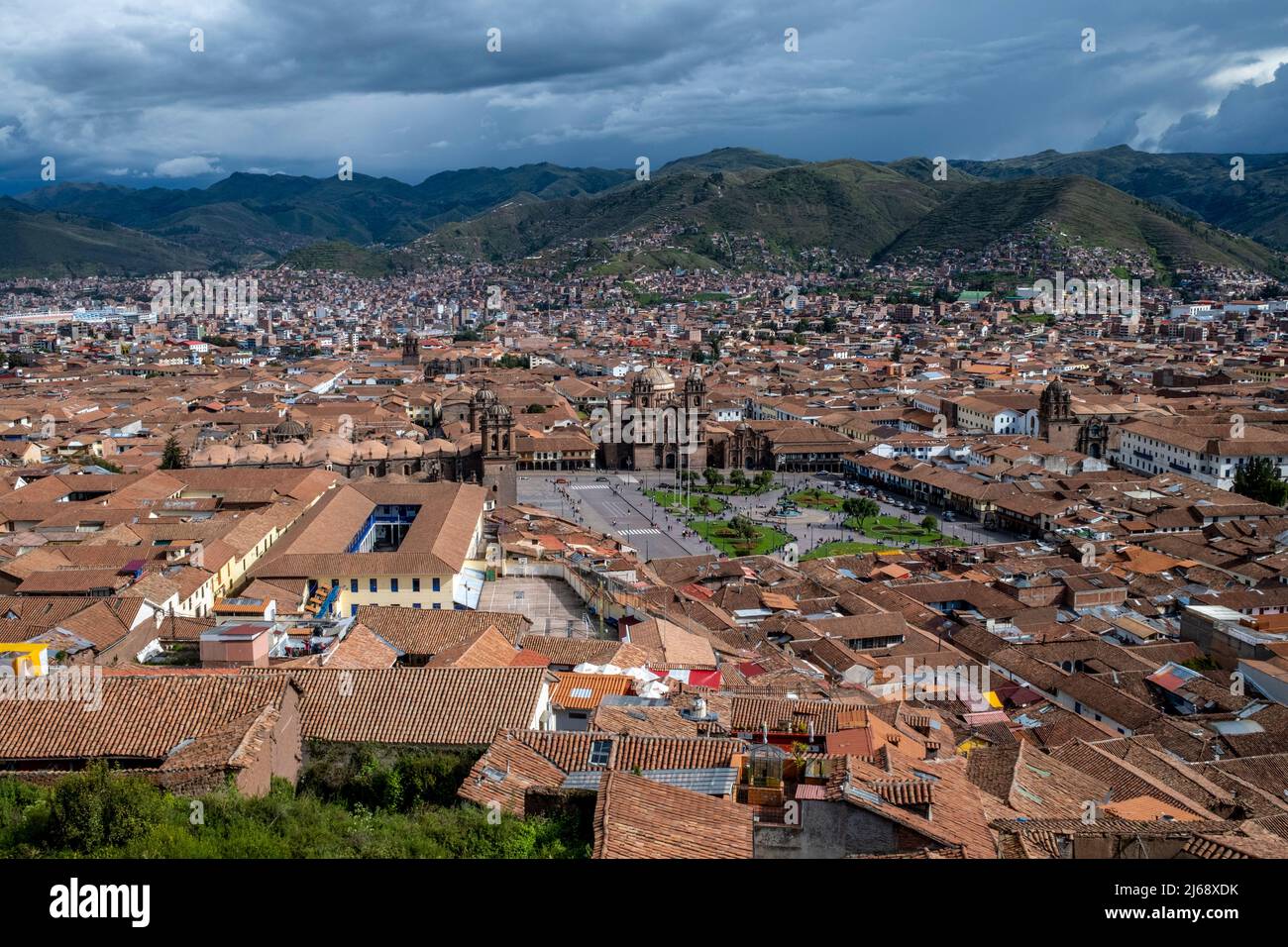 The Skyline Of The City Of Cusco, Cusco Province, Peru Stock Photo - Alamy