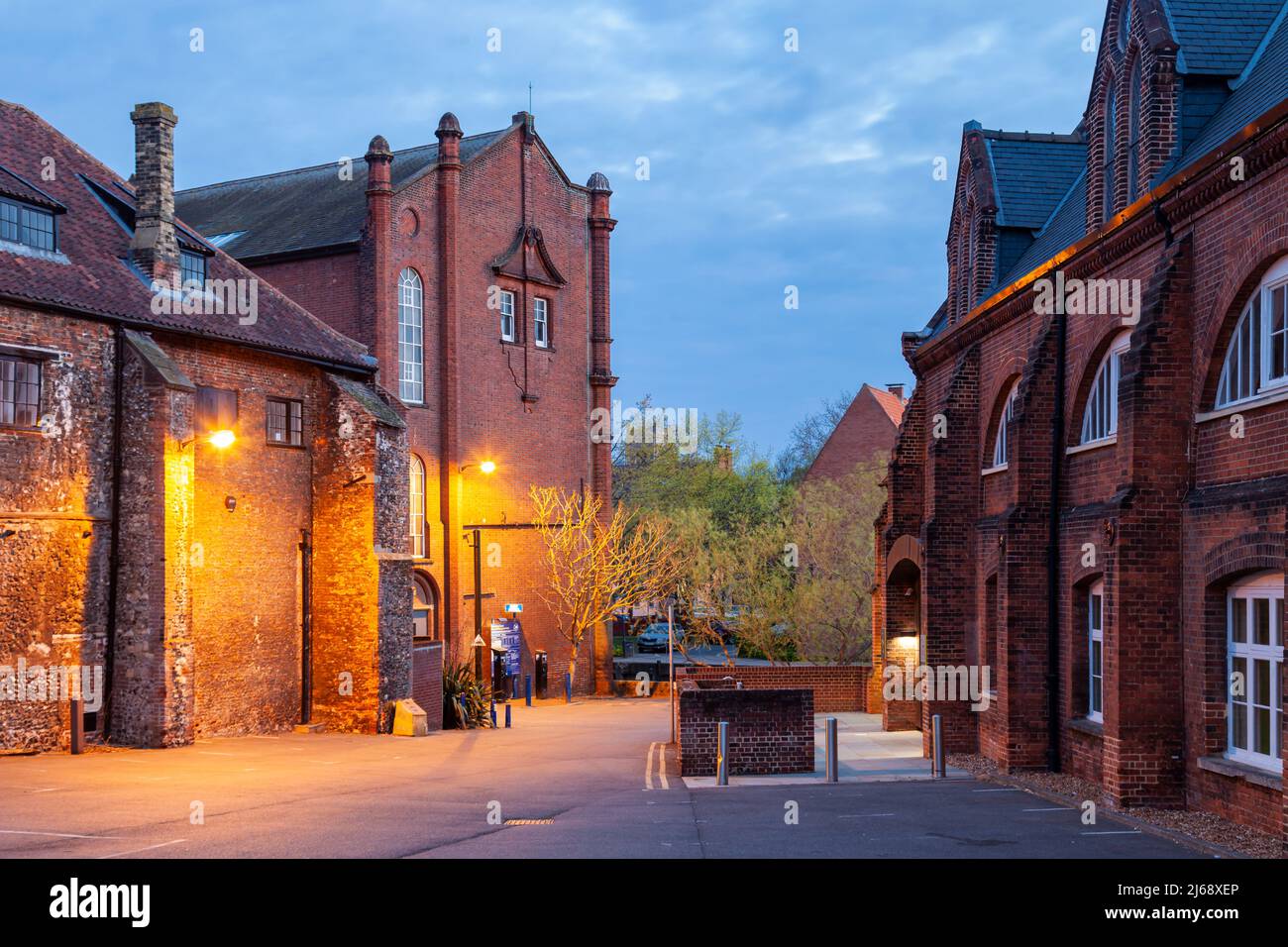Dawn at the Monastery in Norwich, Norfolk, England Stock Photo - Alamy