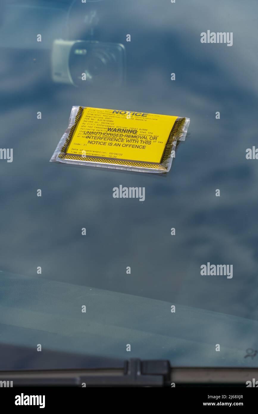 Parking tickets, Penalty Charge Notices, yellow windscreen notice ...