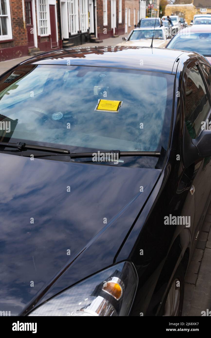 Parking tickets, Penalty Charge Notices, yellow windscreen notice ...