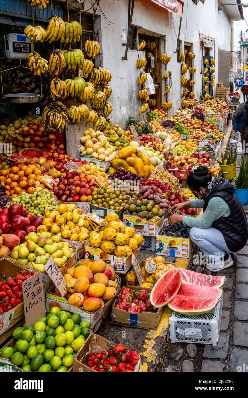 Local People Shopping For Fresh Fruit and Vegetables At An Outdoor ...