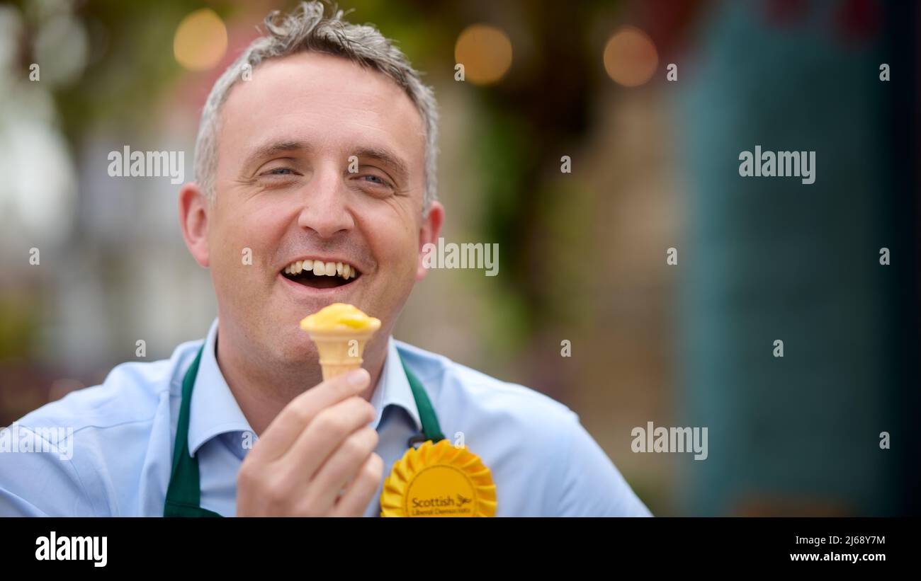 Edinburgh Scotland, UK April 29 2022. Scottish Liberal Democrat leader ...