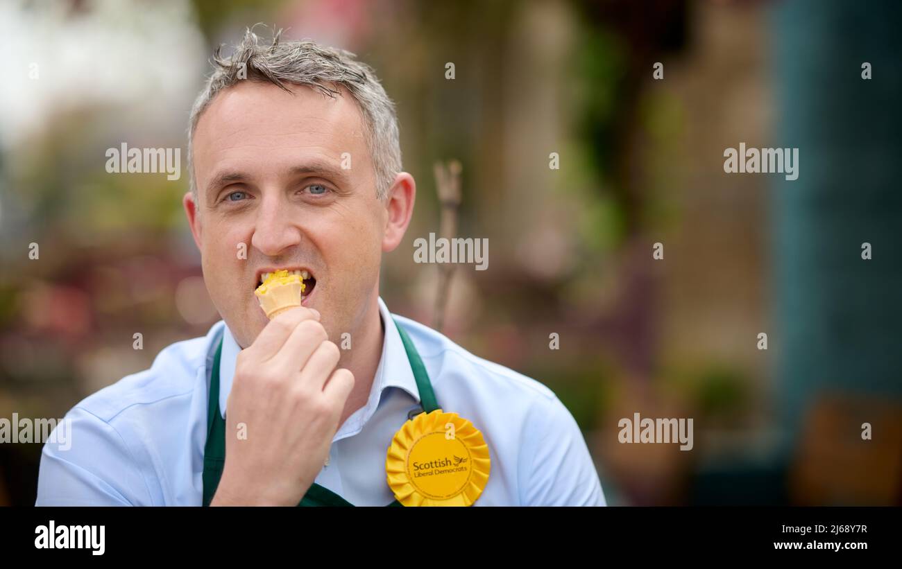 Edinburgh Scotland, UK April 29 2022. Scottish Liberal Democrat leader ...