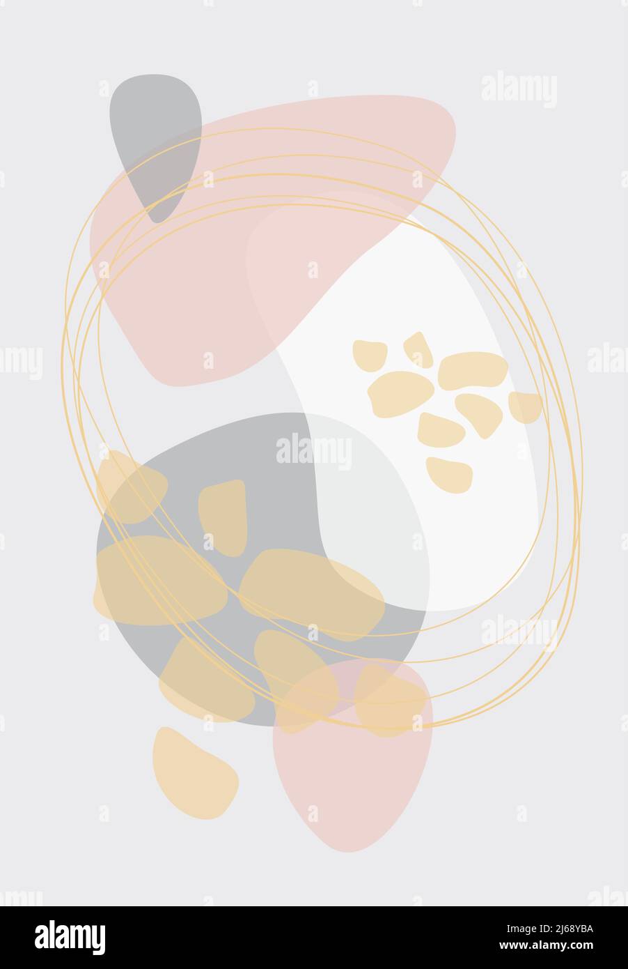 Minimalist abstract art background with a spot. Decoration with an ...