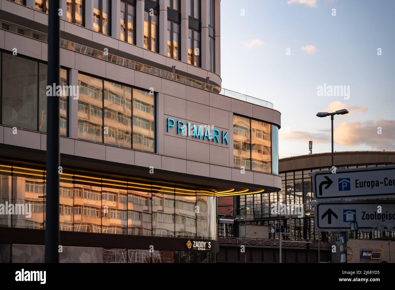 Primark textile store in Berlin Charlottenburg. Shopping in the capital ...