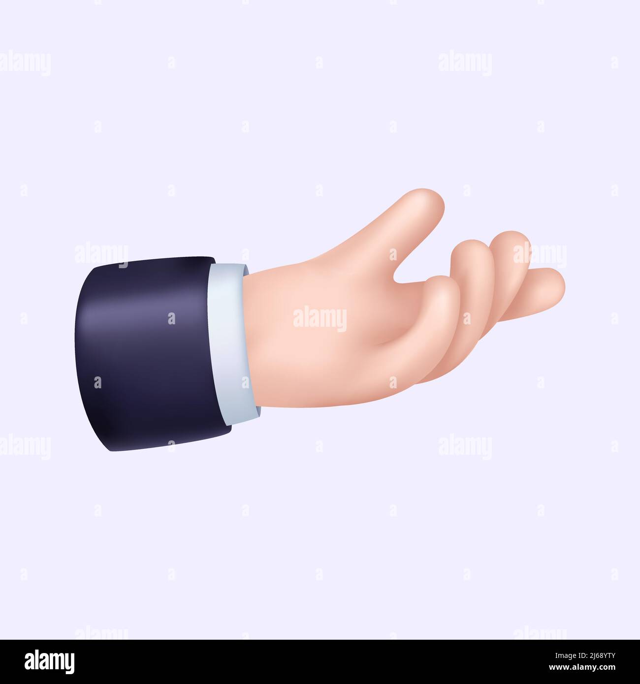 3D Showing Hand. Graphic Isolated Icon. Come here, Give Hand Gesture ...