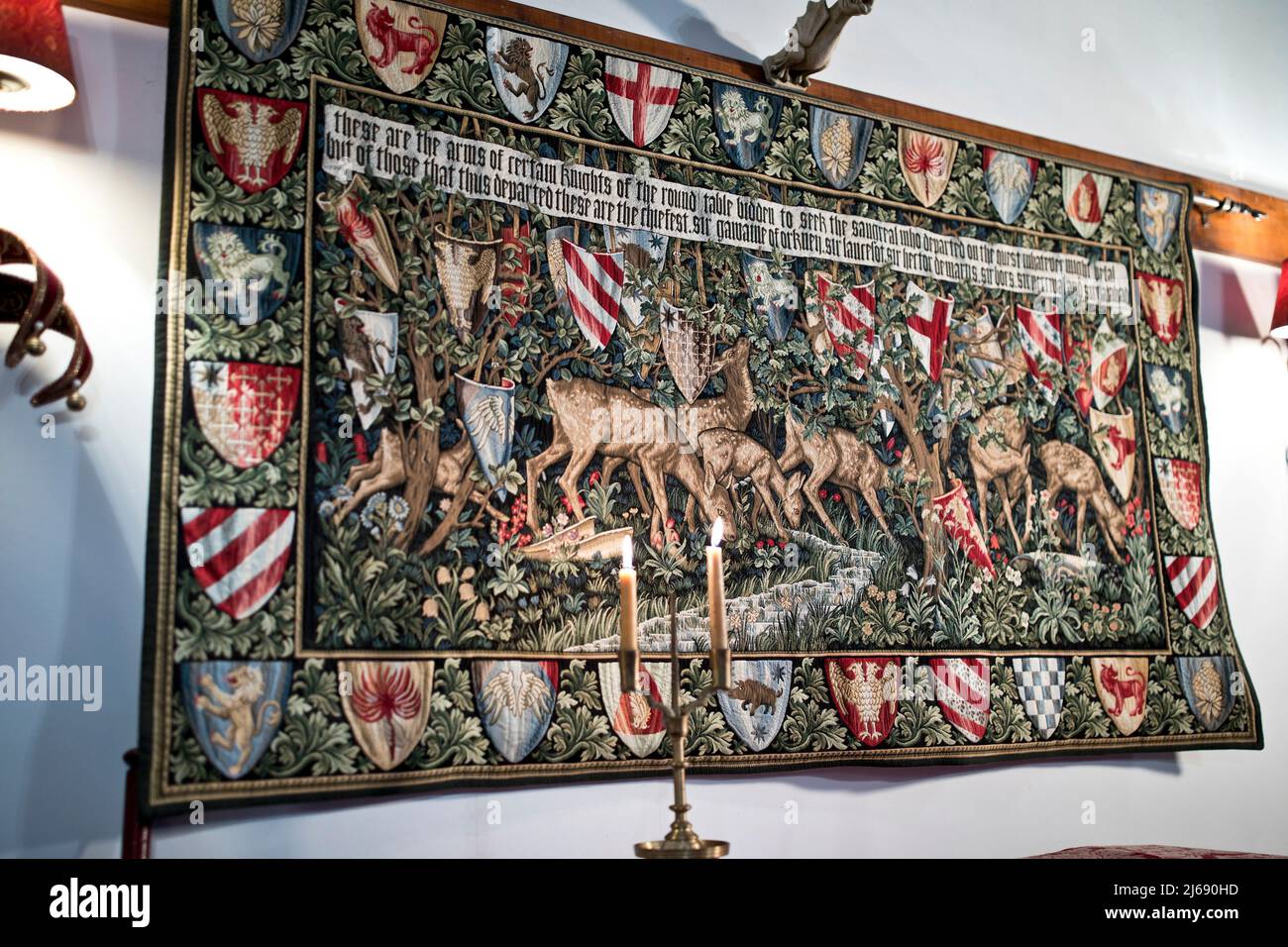 Tapestry created by 19th century designer William Morris, depicting the ...