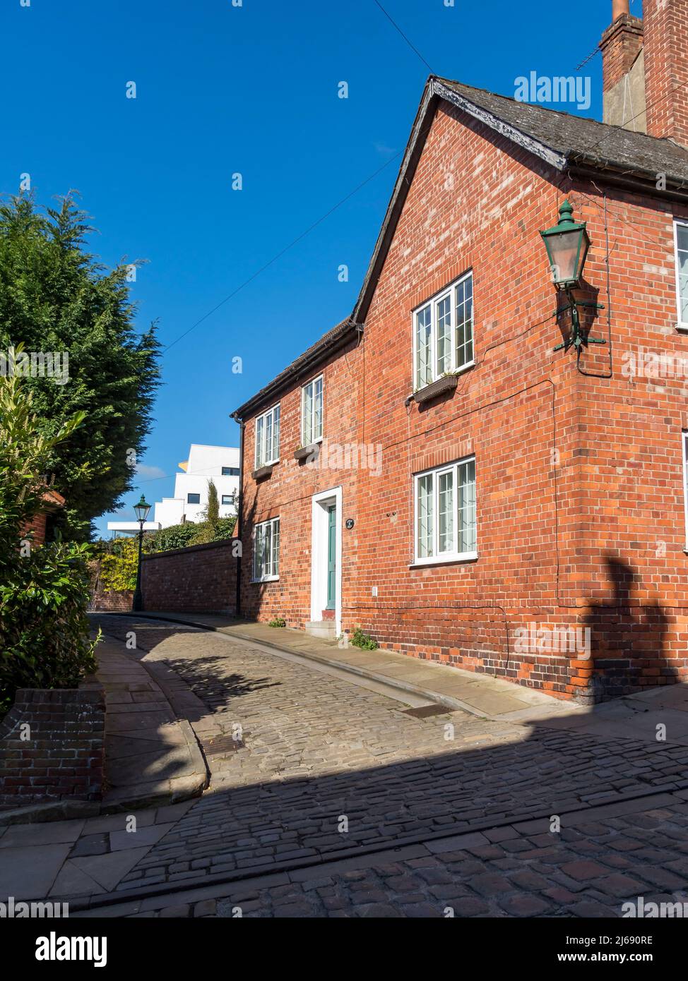 View along st martins street from steep hill hi-res stock photography ...