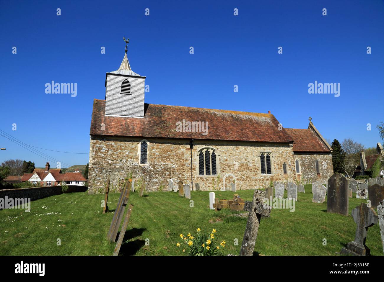Church of St Nicholas in The Street, Newington, Folkestone, Kent ...