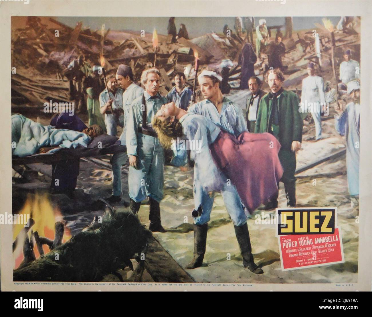 JOSEPH SCHILDKRAUT TYRONE POWER as Ferdinand de Lesseps ANNABELLA and ...