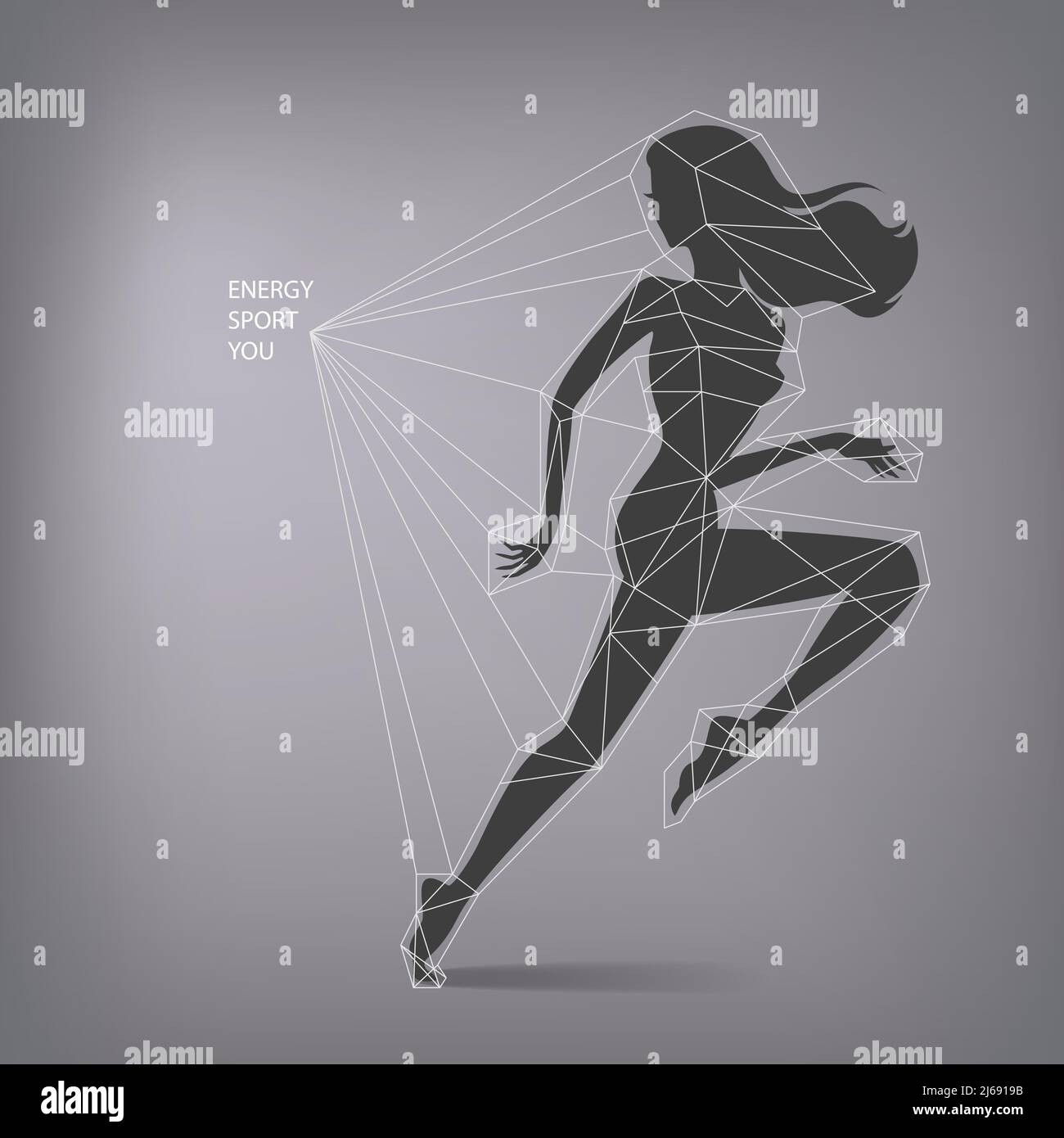 Running Woman Silhouette Vector Free