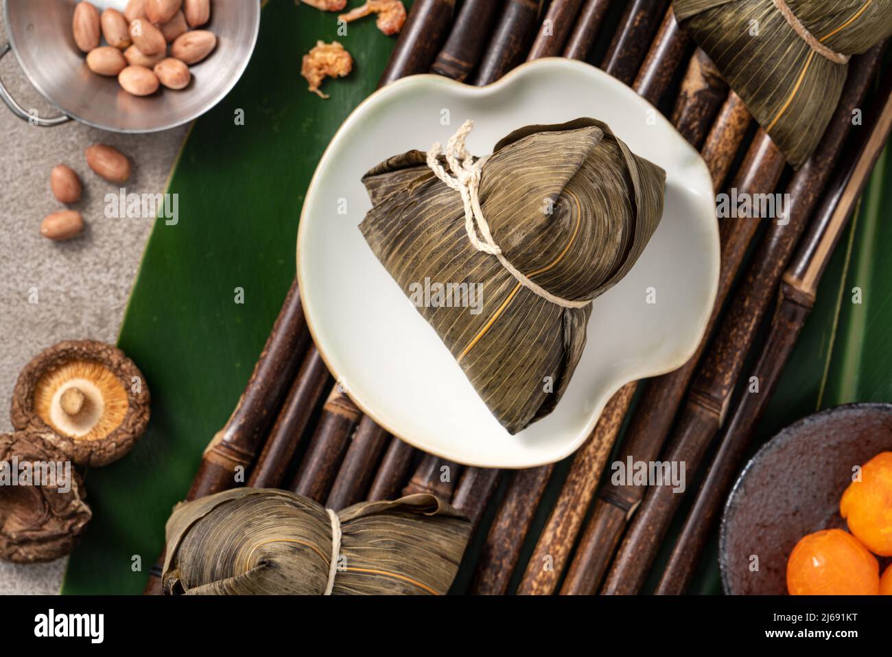 Zongzi, rice dumpling for traditional Chinese Duanwu Dragon Boat ...
