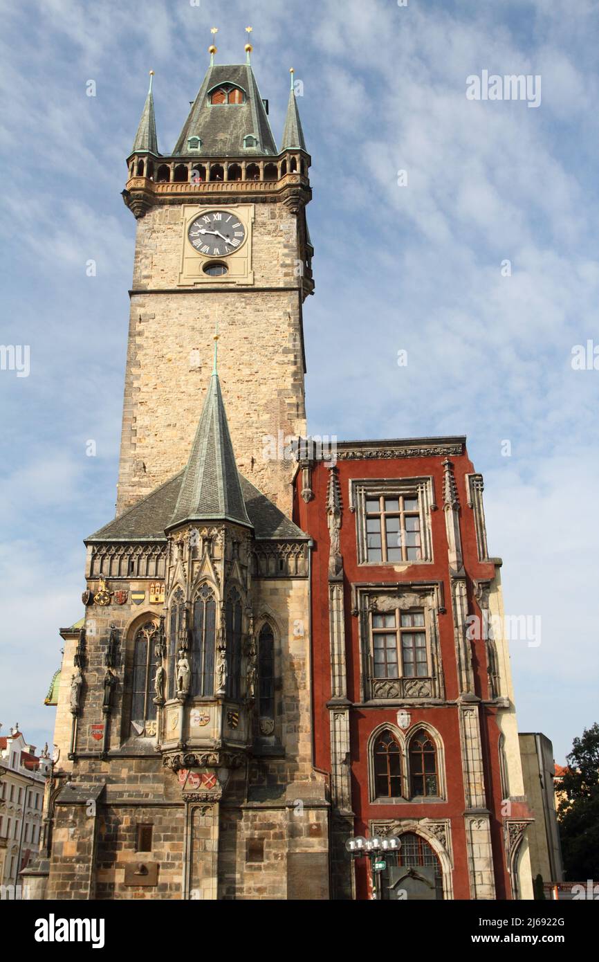 Prague Astronomical Clock Tower in Czech Republic Stock Photo - Alamy