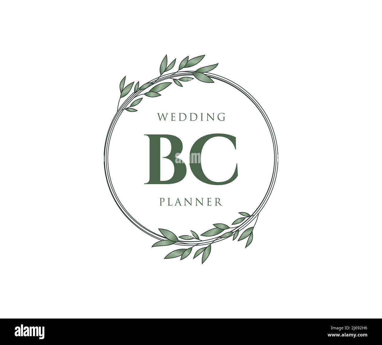 BC Initials letter Wedding monogram logos collection, hand drawn modern ...