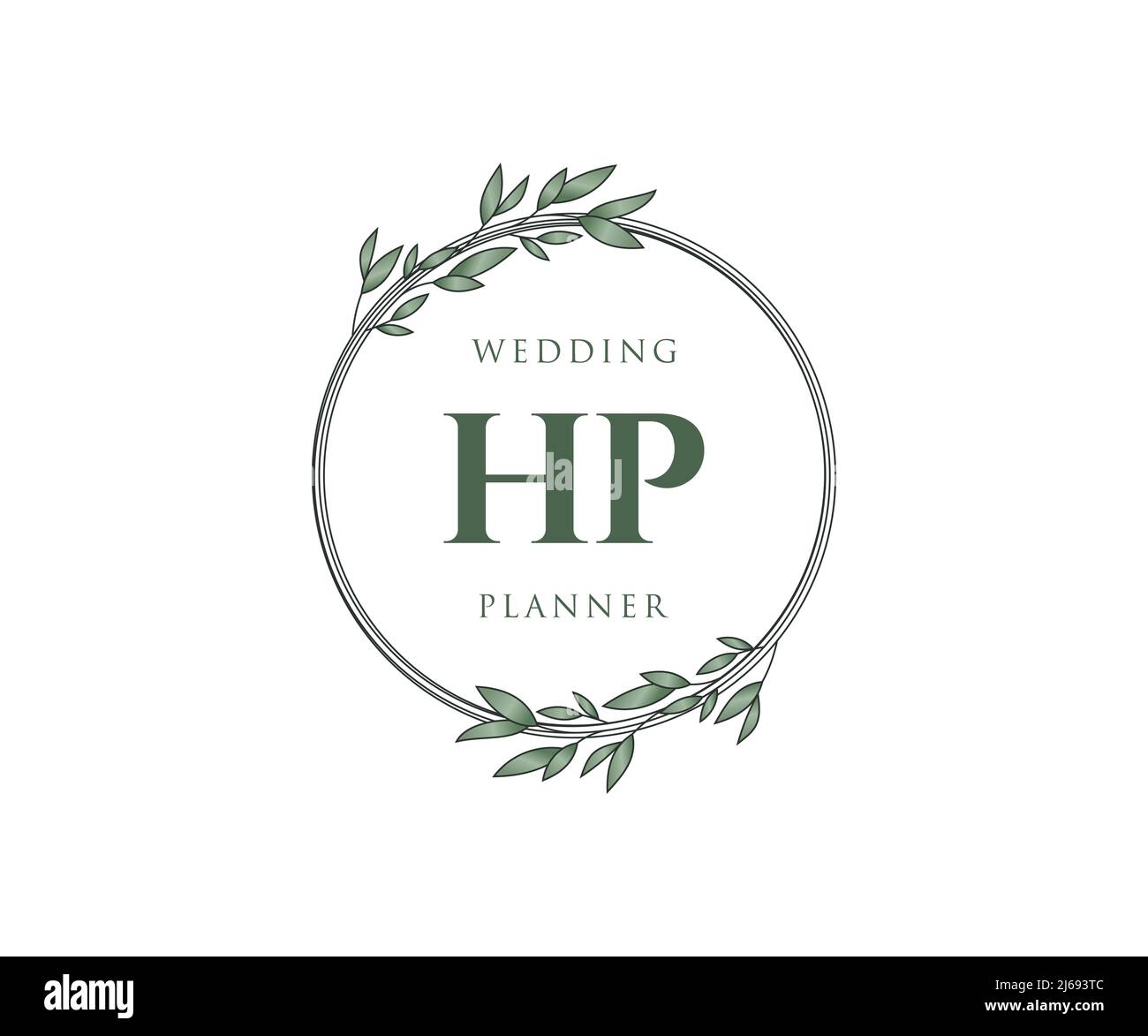 HP Initials letter Wedding monogram logos collection, hand drawn modern ...