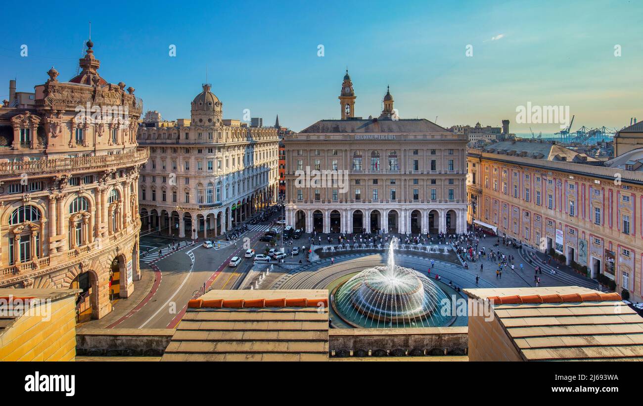 De Ferrari square, Genova (Genoa), Liguaria, Italy Stock Photo - Alamy