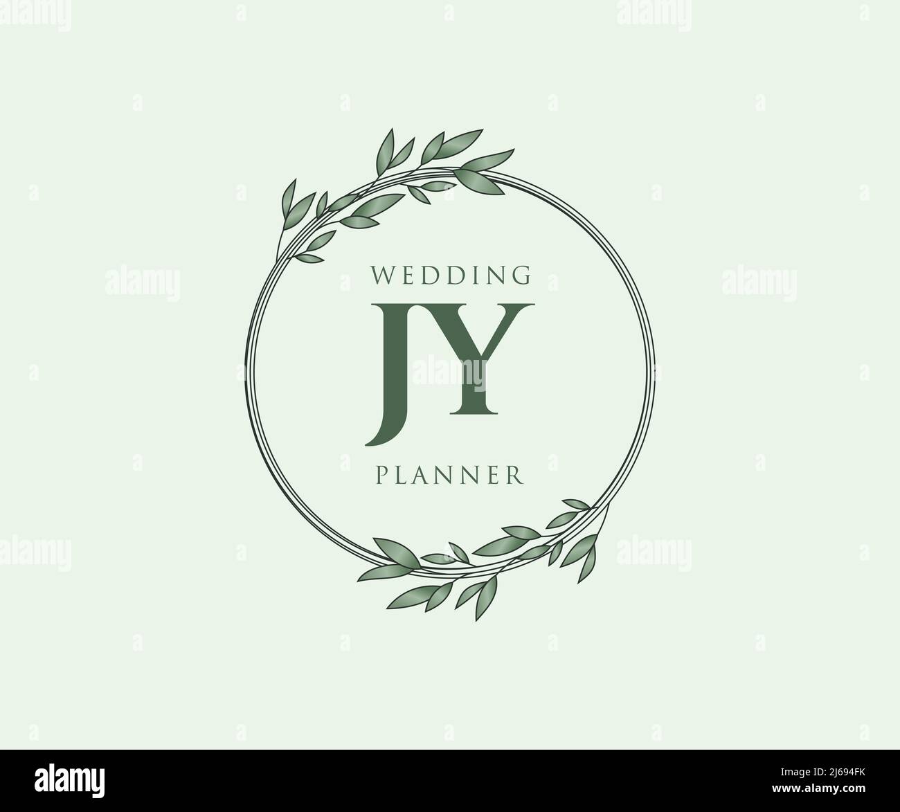 JY Initials letter Wedding monogram logos collection, hand drawn modern ...