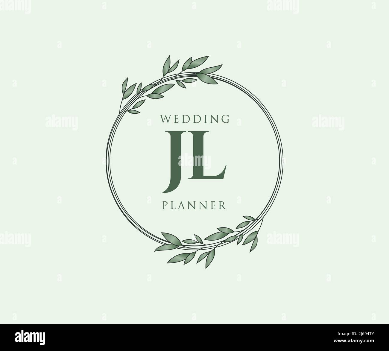 JL Initials letter Wedding monogram logos collection, hand drawn modern ...