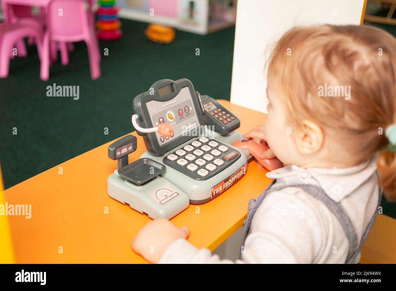 Child playing in store room hi-res stock photography and images - Alamy