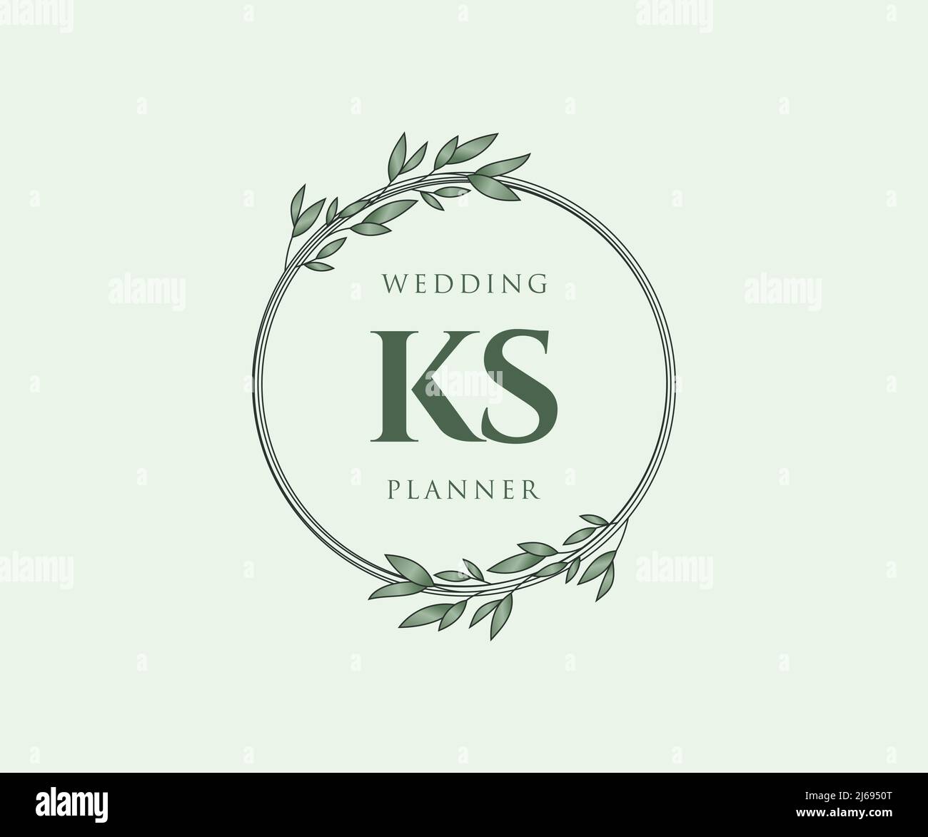 KS Initials letter Wedding monogram logos collection, hand drawn modern ...