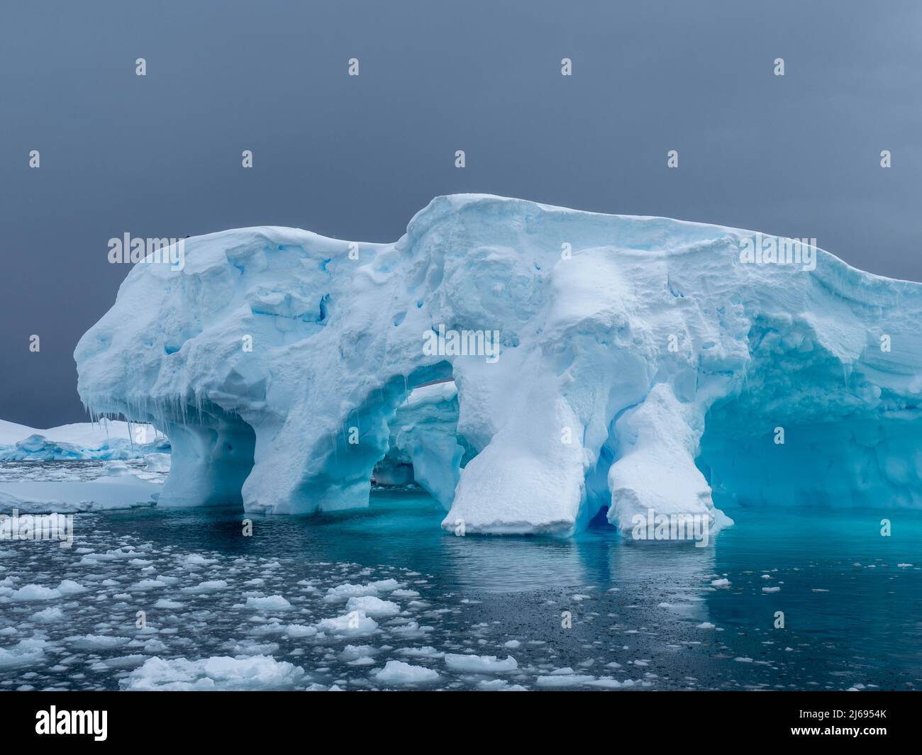 A huge iceberg grounded on a reef near the Iceberg Graveyard, Pleneau ...