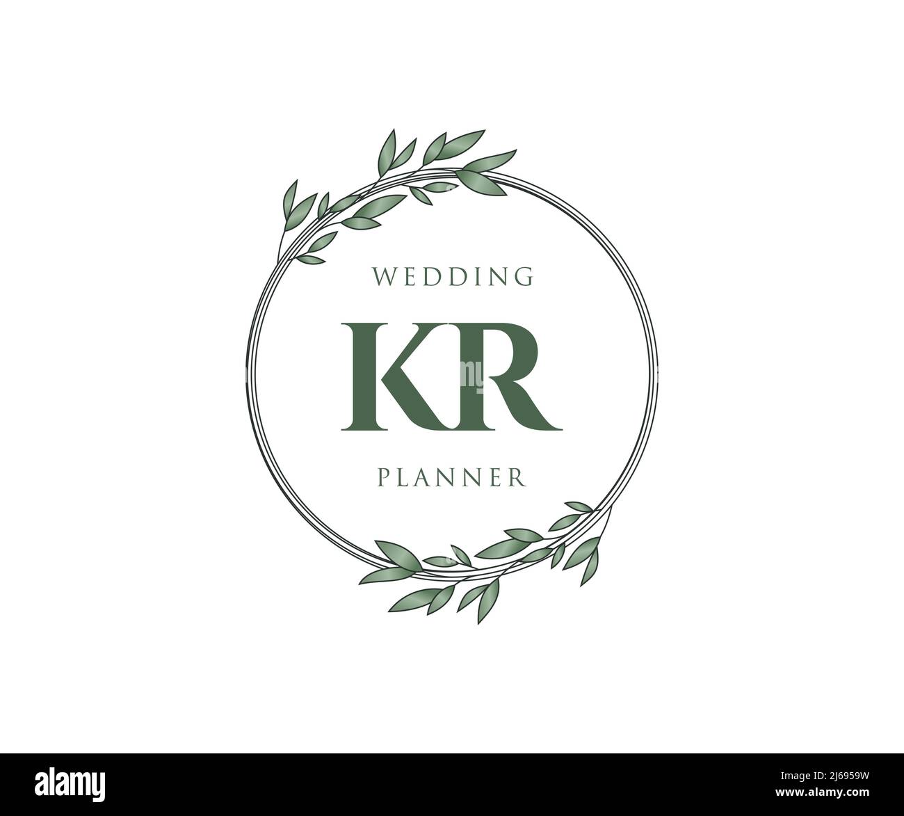 KR Initials letter Wedding monogram logos collection, hand drawn modern ...