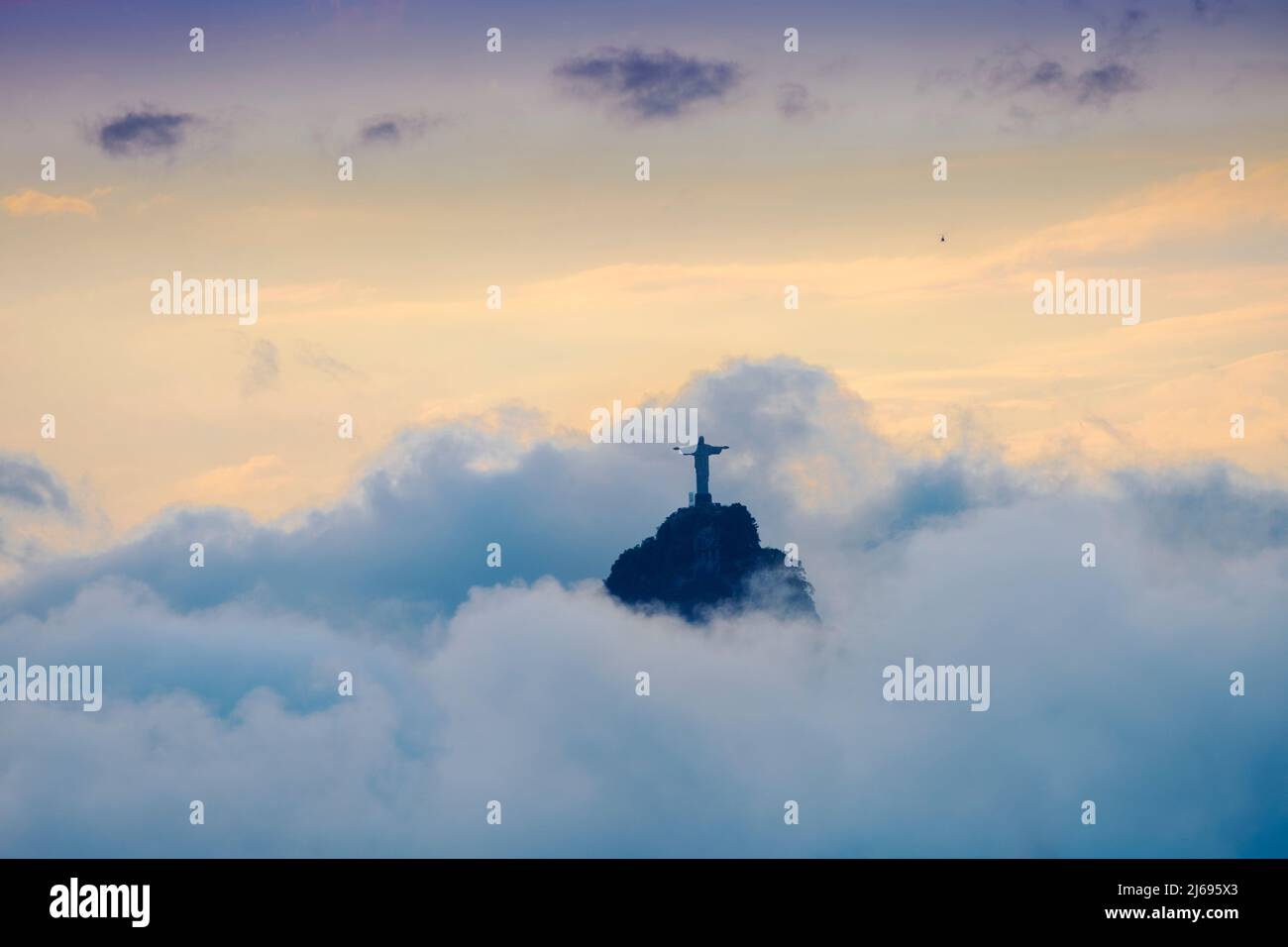 Christ The Redeemer Statue In Clouds