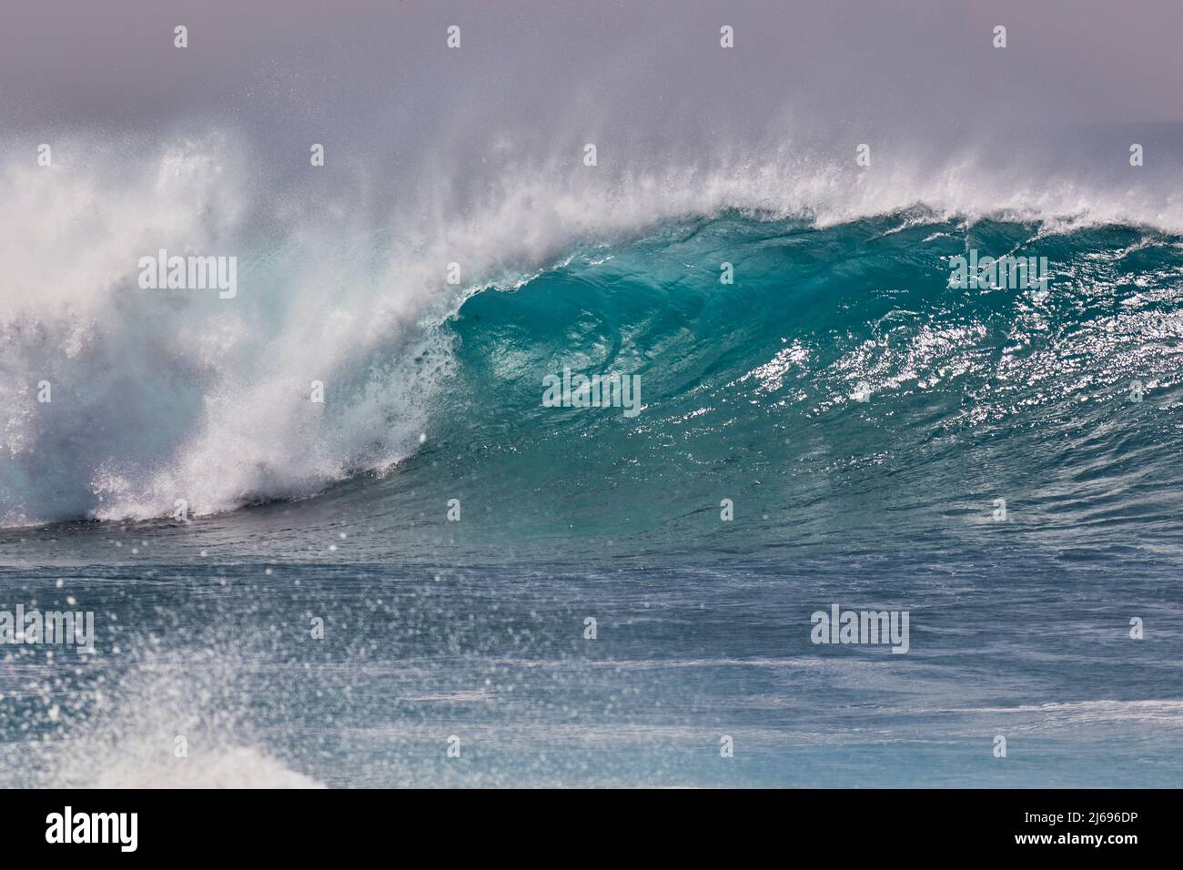 Atlantic surf at Ponta Preta, southwest coast of Sal, Cape Verde ...