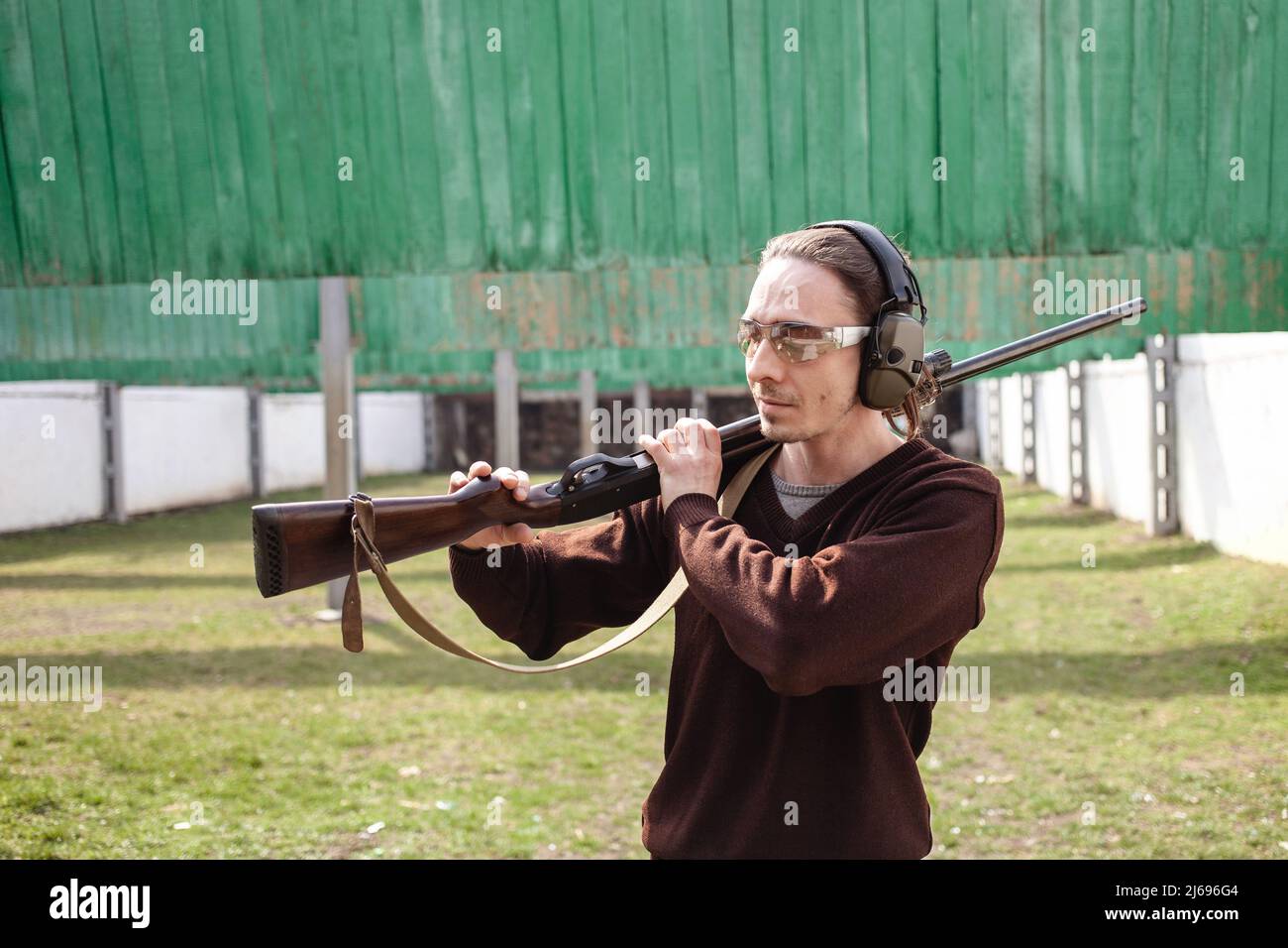 Shooter training shooting range close hi-res stock photography and ...