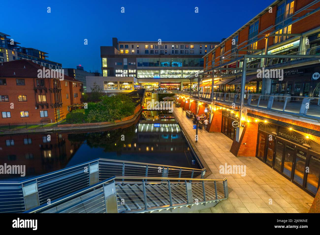 Canal Old Line, The Mailbox, Birmingham, England, United Kingdom ...