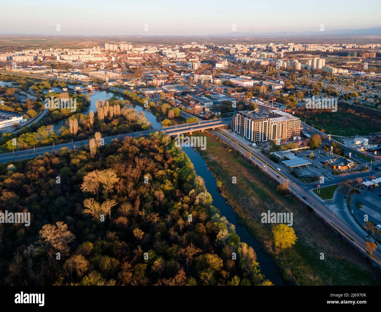 Aerial view maritsa river panorama hi-res stock photography and images ...