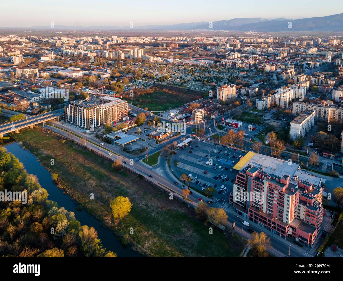 Aerial view maritsa river panorama hi-res stock photography and images ...