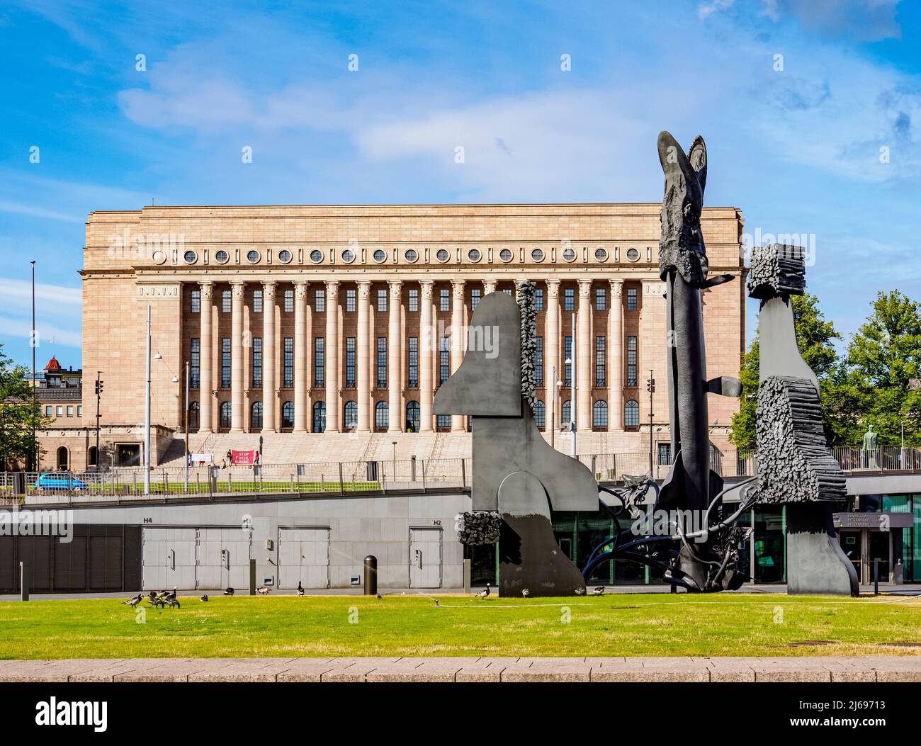 Helsinki parliament statue hi-res stock photography and images - Alamy