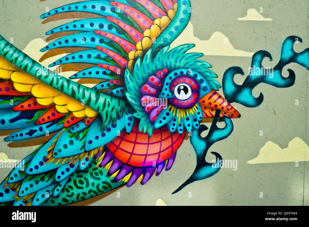 Bird street art, Manchester, England Stock Photo - Alamy