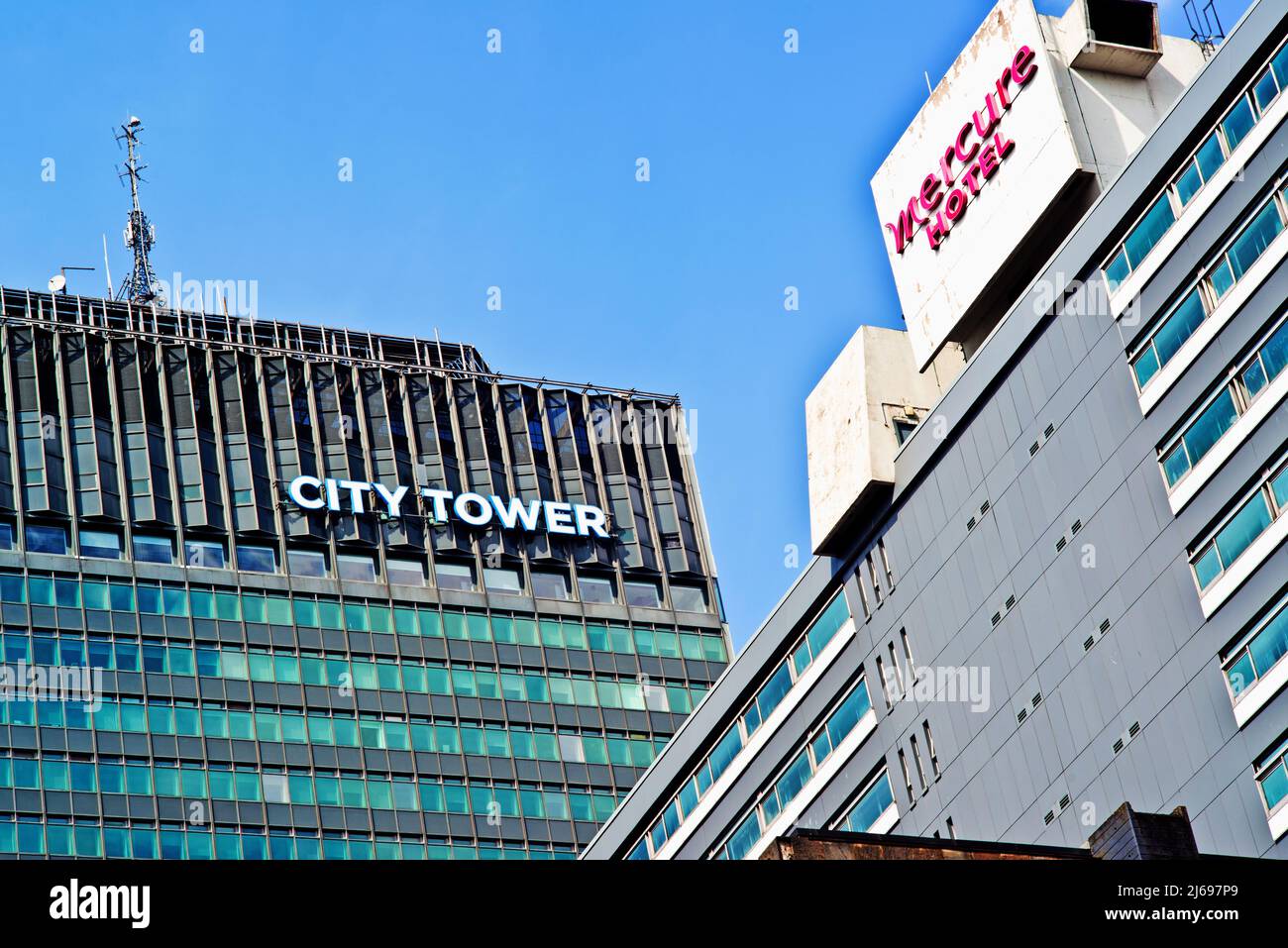 Mercure Hotel and City Tower, Manchester, England Stock Photo - Alamy