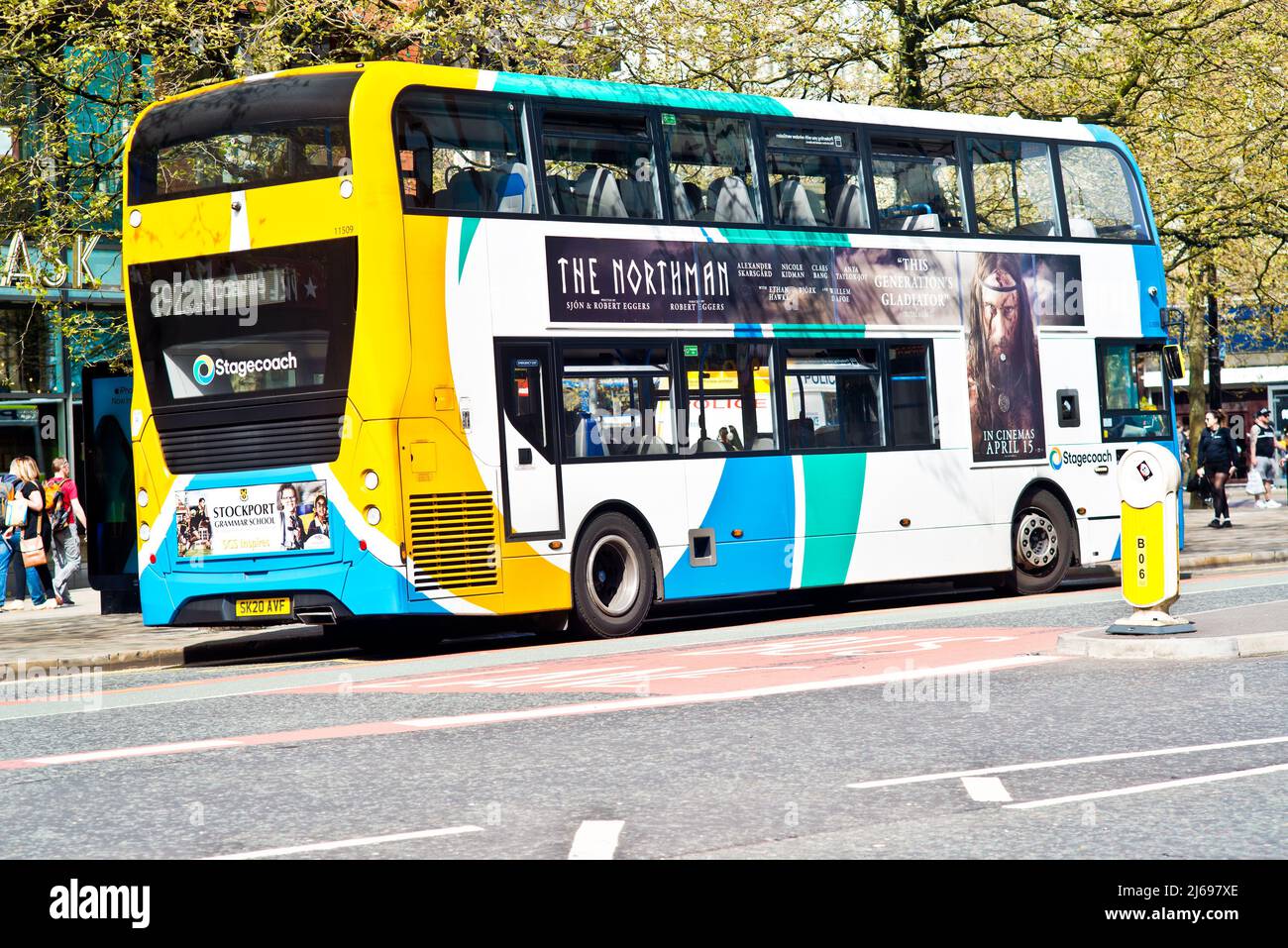 No 192 Stagecoach Bus for Piccadilly, Manchester, England Stock Photo ...