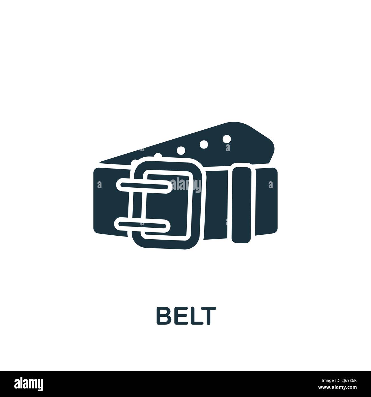 Belt icon. Simple line element clothes symbol for templates, web design ...