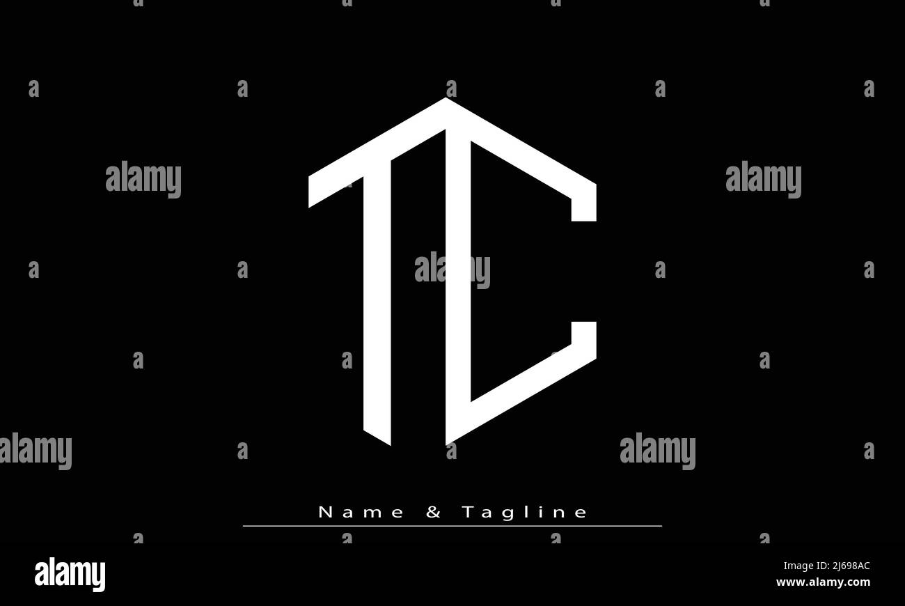 Alphabet letters Initials Monogram logo TC , CT Stock Vector Image ...