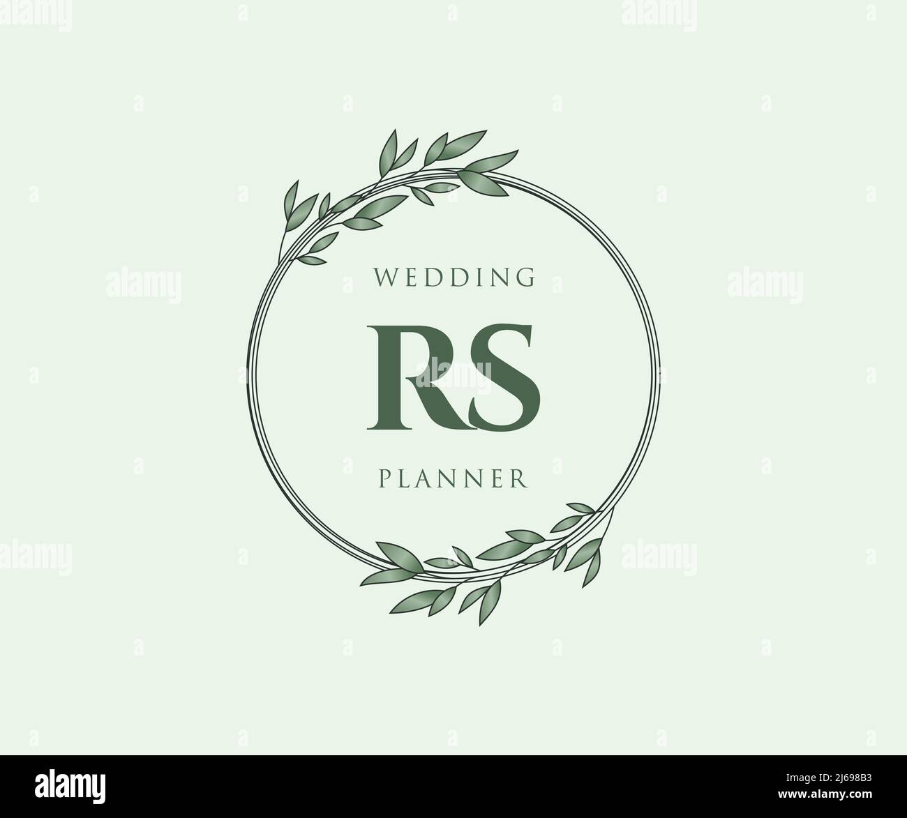 RS Initials letter Wedding monogram logos collection, hand drawn modern ...