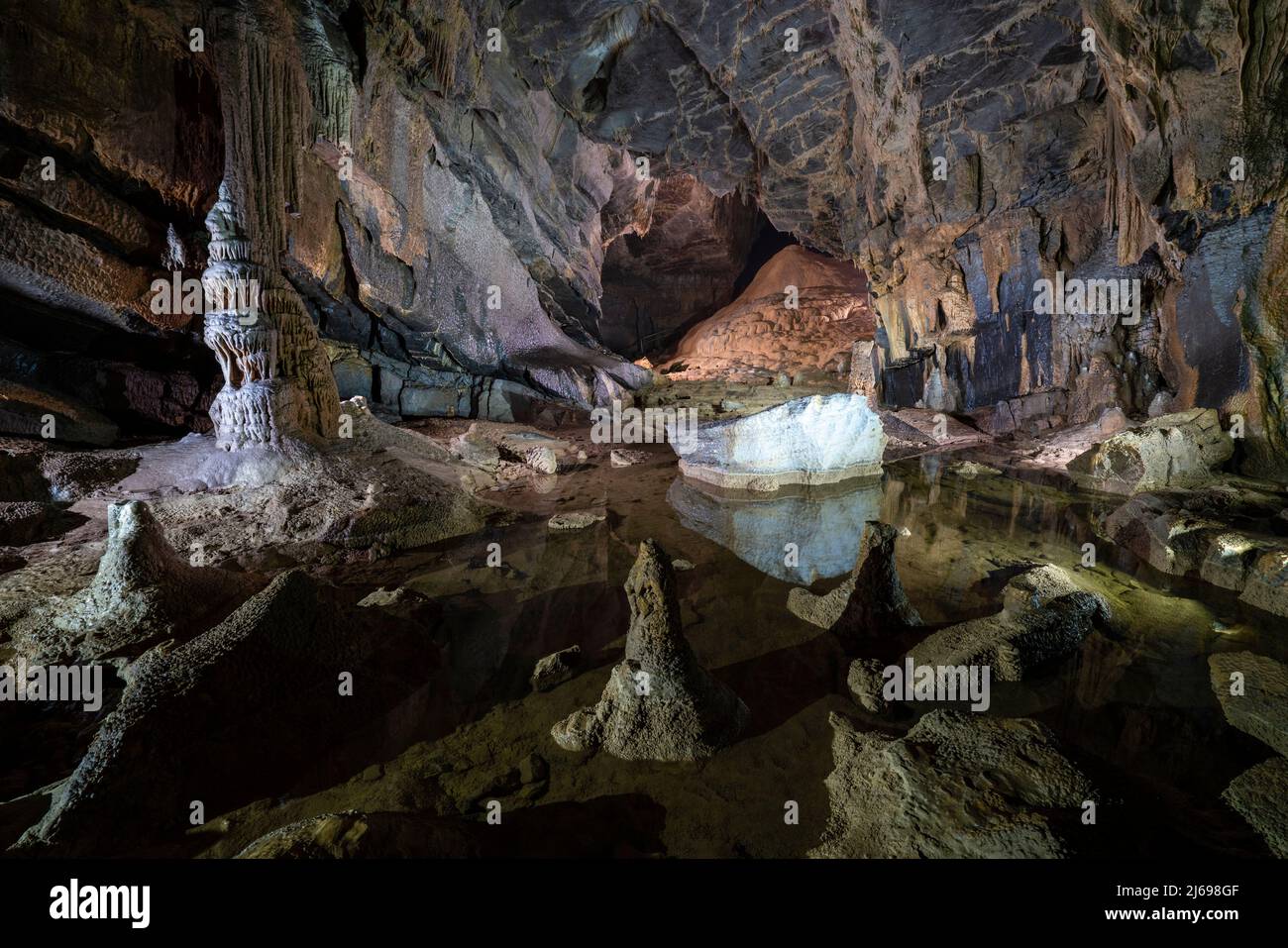 Krizna Jama Cave, Cross Cave, Grahovo, Slovenia, Europe Stock Photo - Alamy