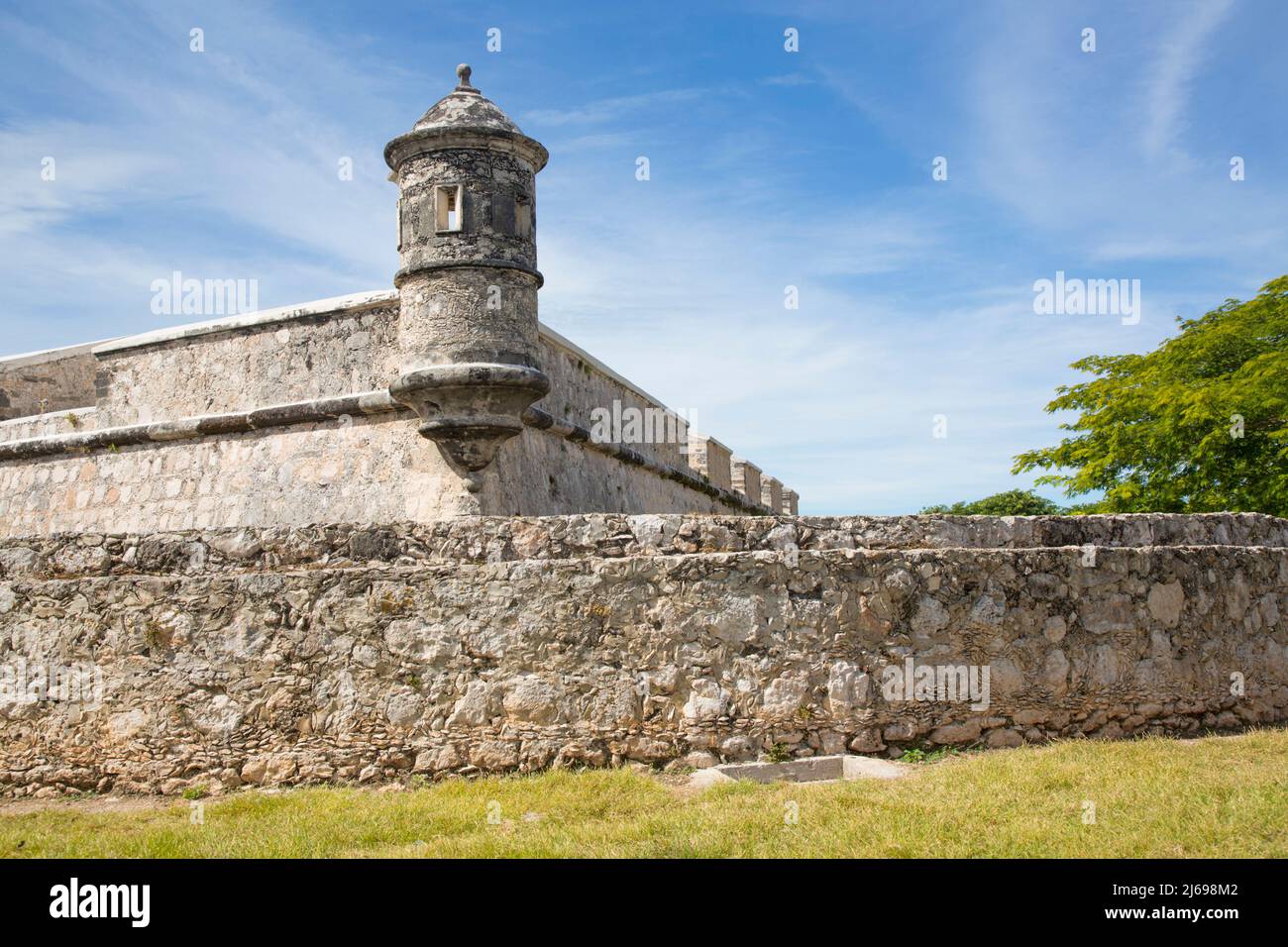 Outer Walls, Fort San Jose, Campeche, State of Campeche, Mexico Stock ...