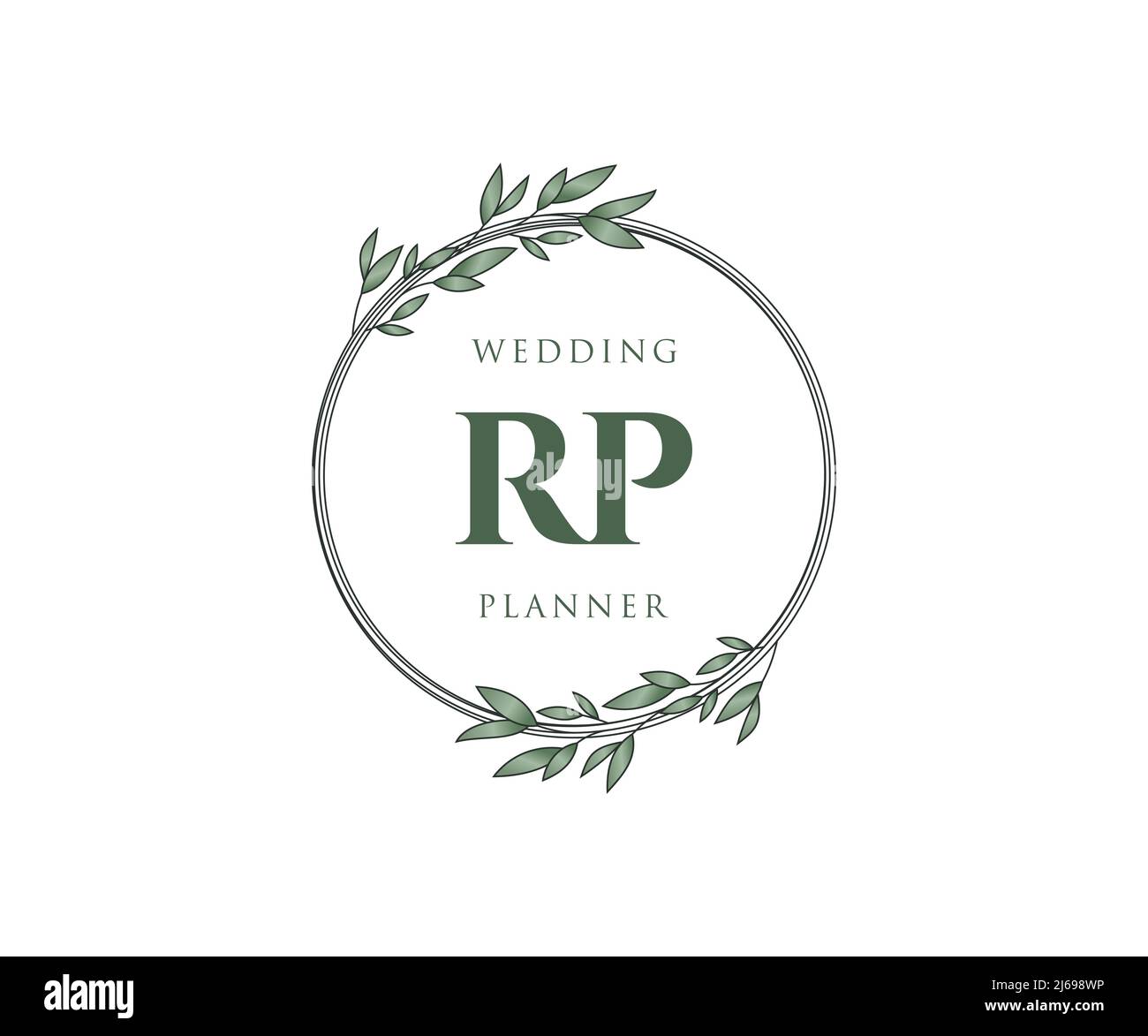 RP Initials letter Wedding monogram logos collection, hand drawn modern ...