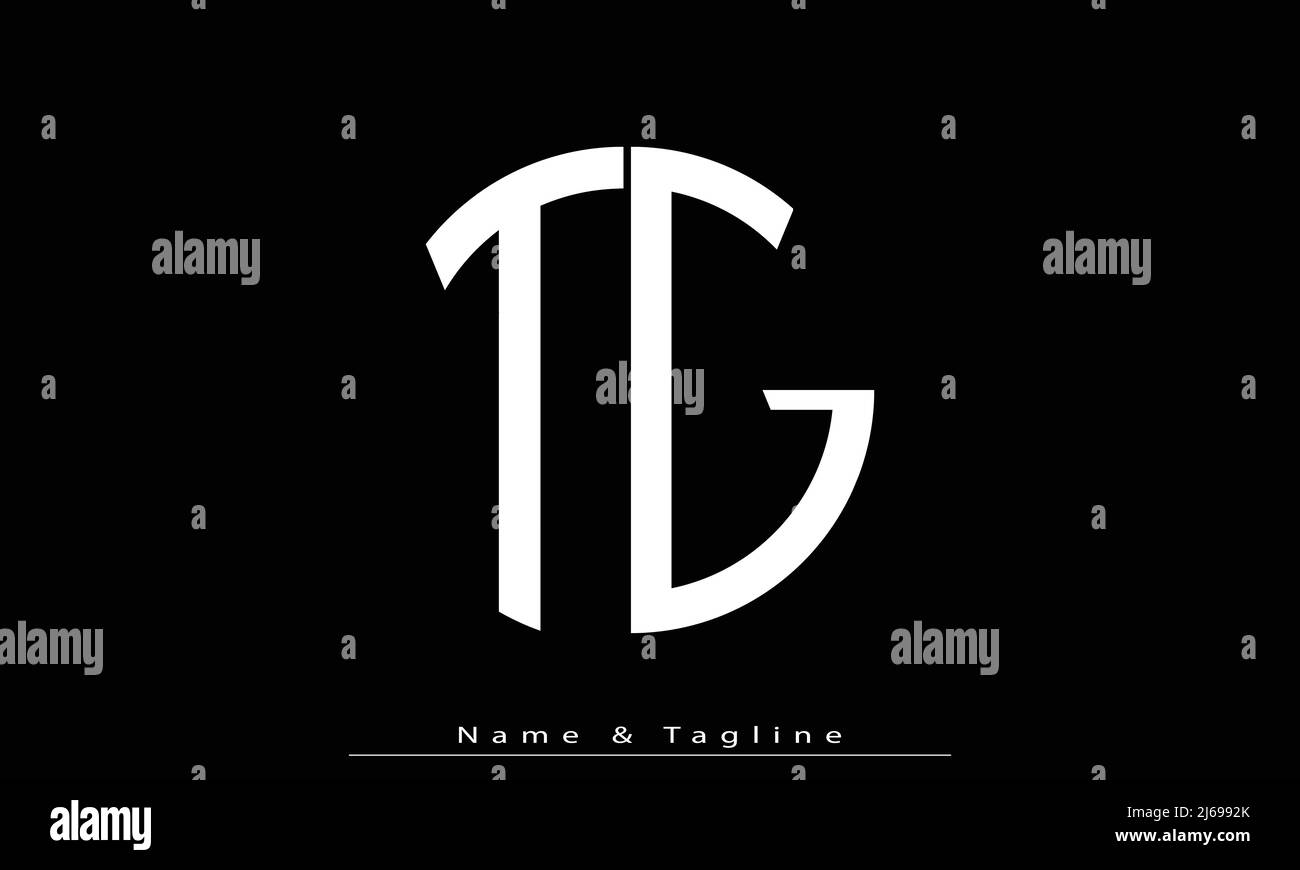 Tg modern logo hi-res stock photography and images - Alamy