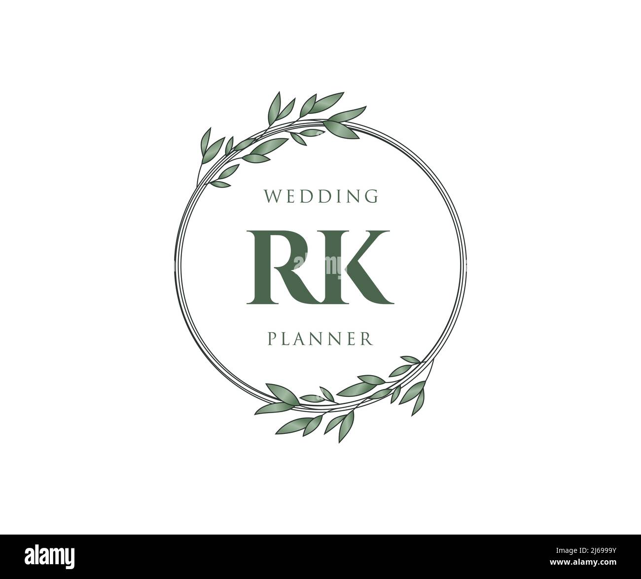 RK Initials letter Wedding monogram logos collection, hand drawn modern ...