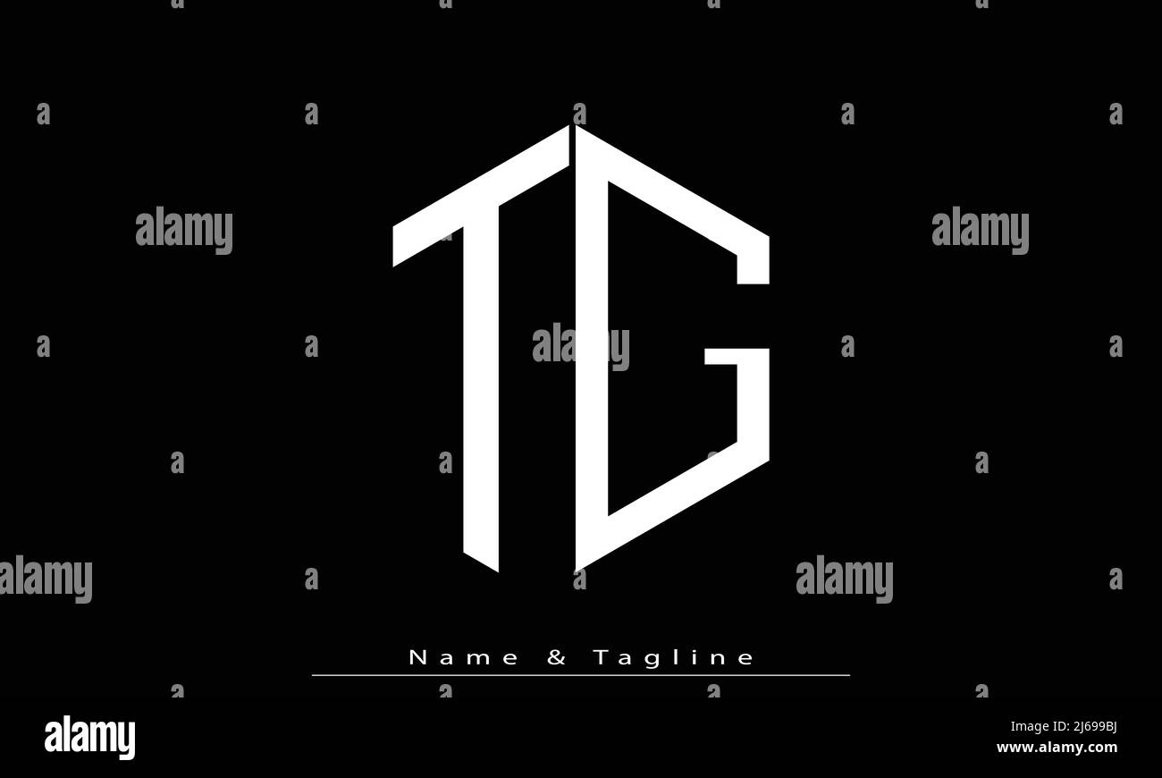 Alphabet letters Initials Monogram logo TG , GT Stock Vector Image ...