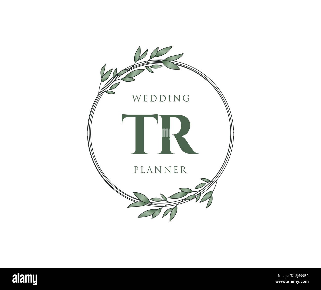 TR Initials letter Wedding monogram logos collection, hand drawn modern ...