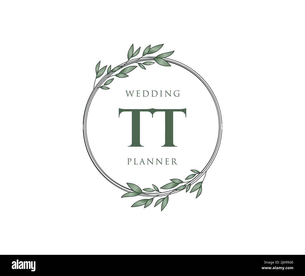 TT Initials letter Wedding monogram logos collection, hand drawn modern ...
