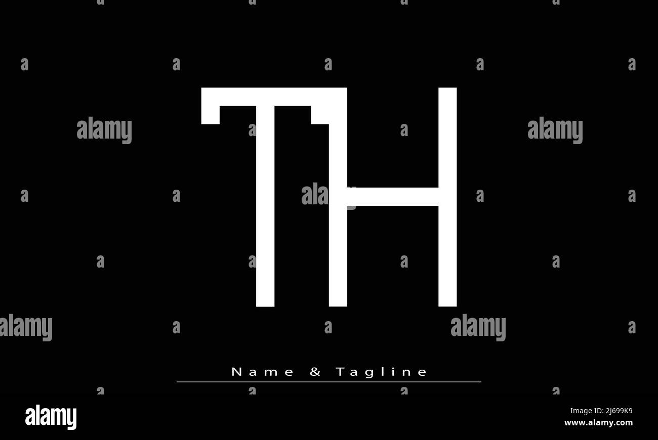 Alphabet letters Initials Monogram logo TH , HT Stock Vector Image ...