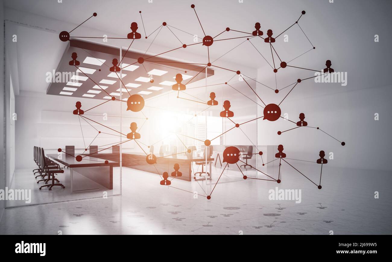 Networking and wireless connection as concept for effective modern ...