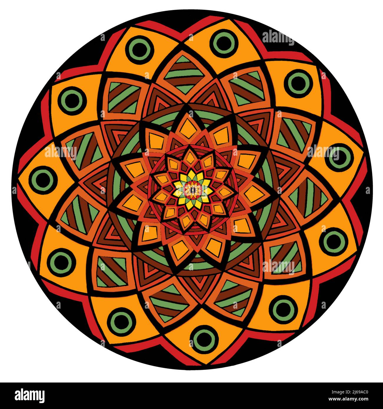 How to draw mandala art hi-res stock photography and images - Alamy